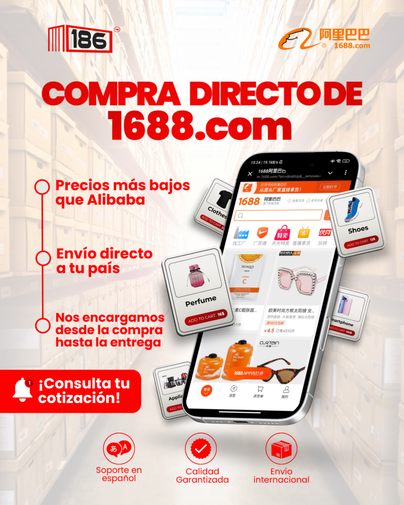 Compras en 1688 y Taobao - 186 Shipping